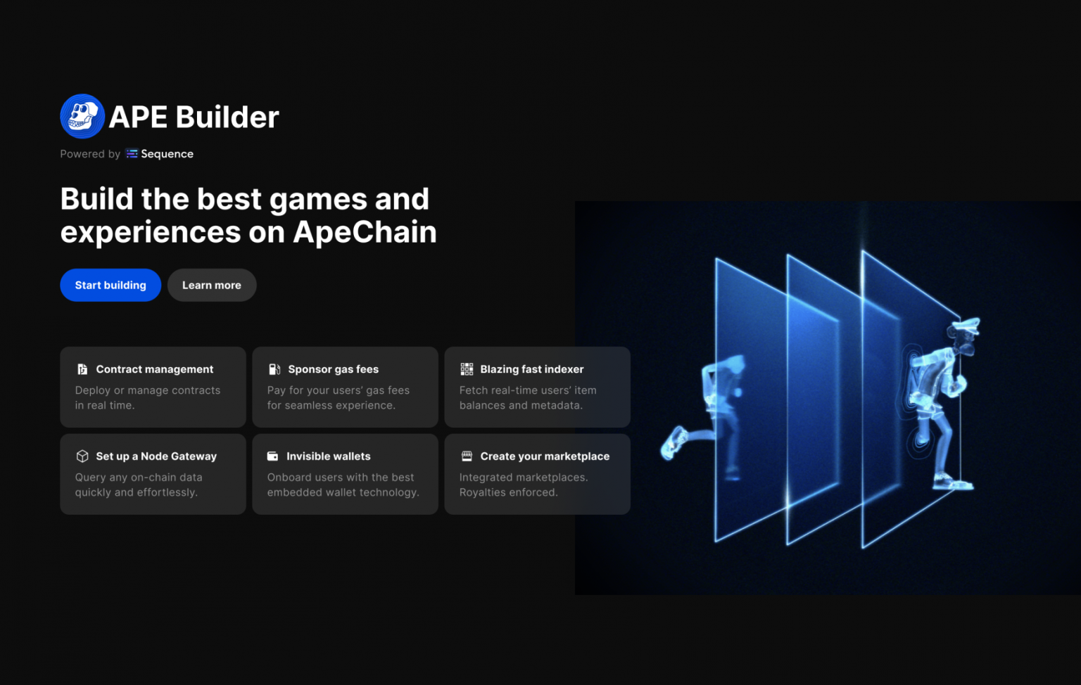 Sequence integrated into ApeChain's Ape Builder platform - BlockchainGamerBiz