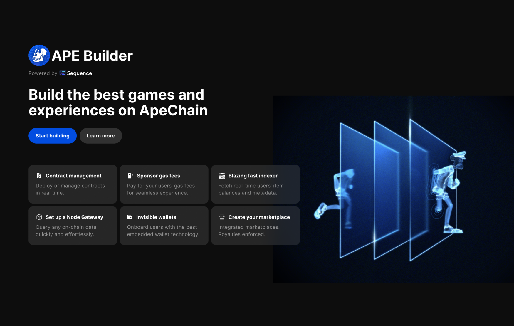 Sequence integrated into ApeChain's Ape Builder platform - BlockchainGamerBiz