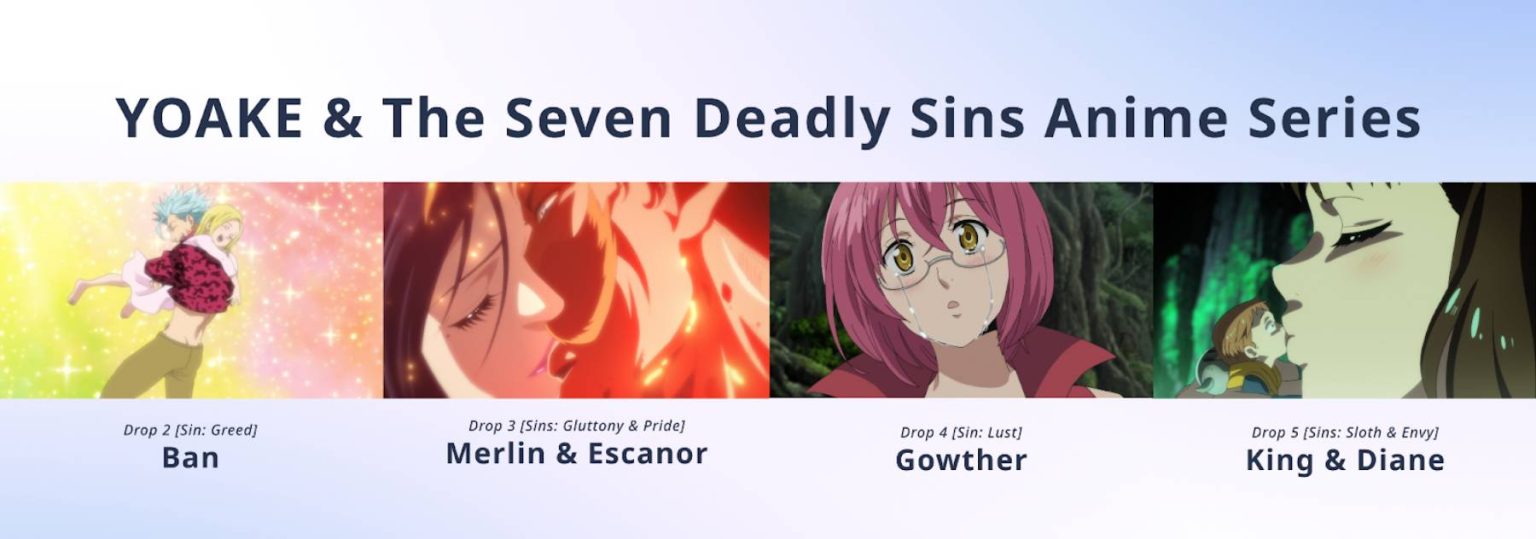 YOAKE & The Seven Deadly Sins anime series unveils second NFT drop ...